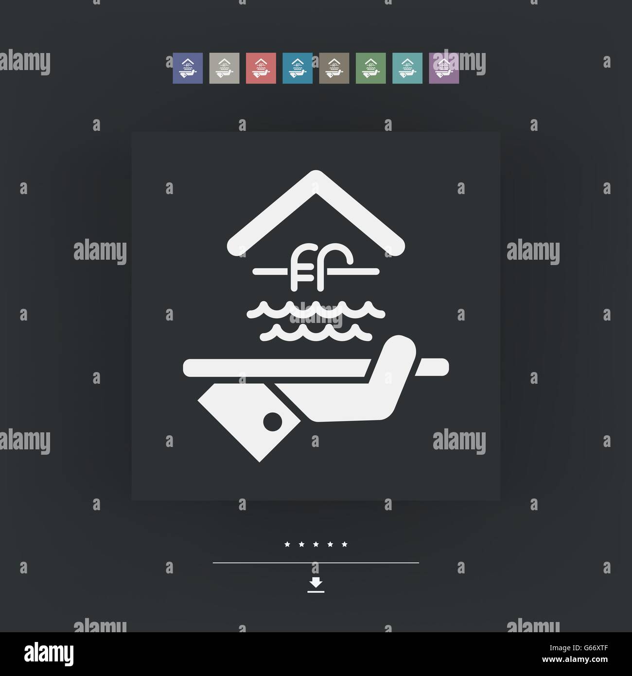 Hotel icon. Swimming Pool Stock Vector Image & Art - Alamy