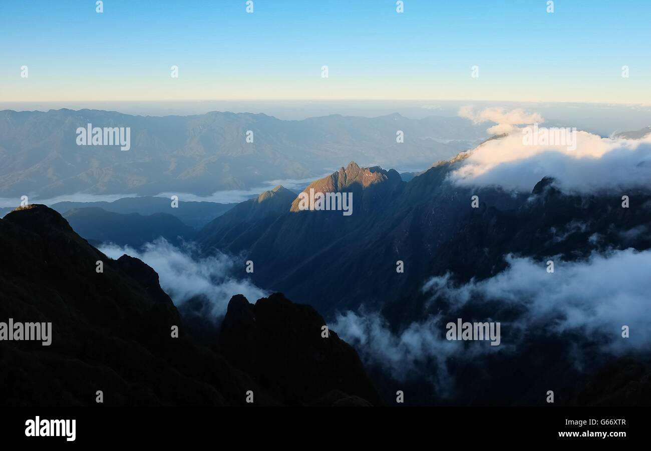 view of clouds from high mountain Stock Photo - Alamy