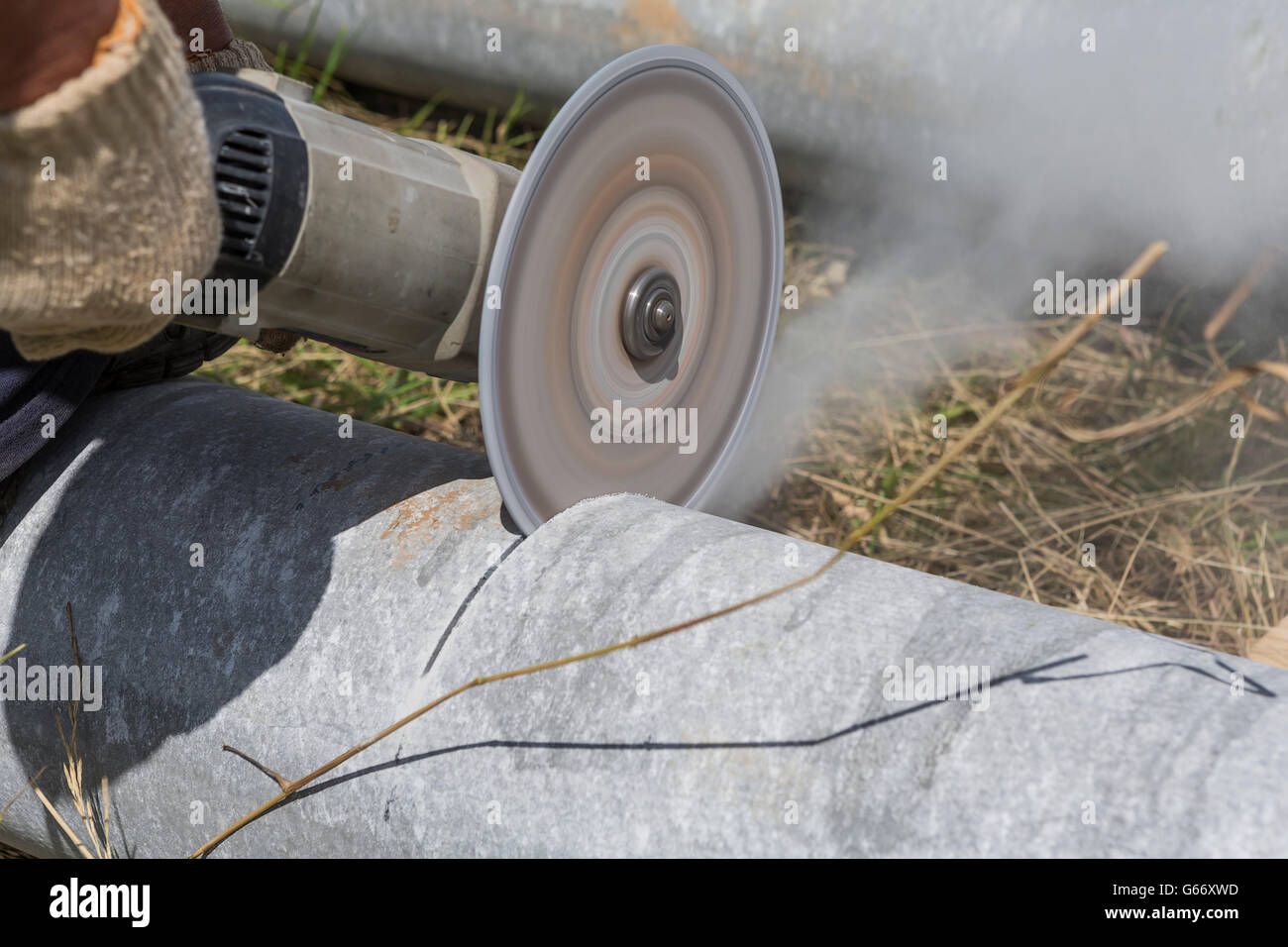 Cement pipe machinery hi-res stock photography and images - Alamy
