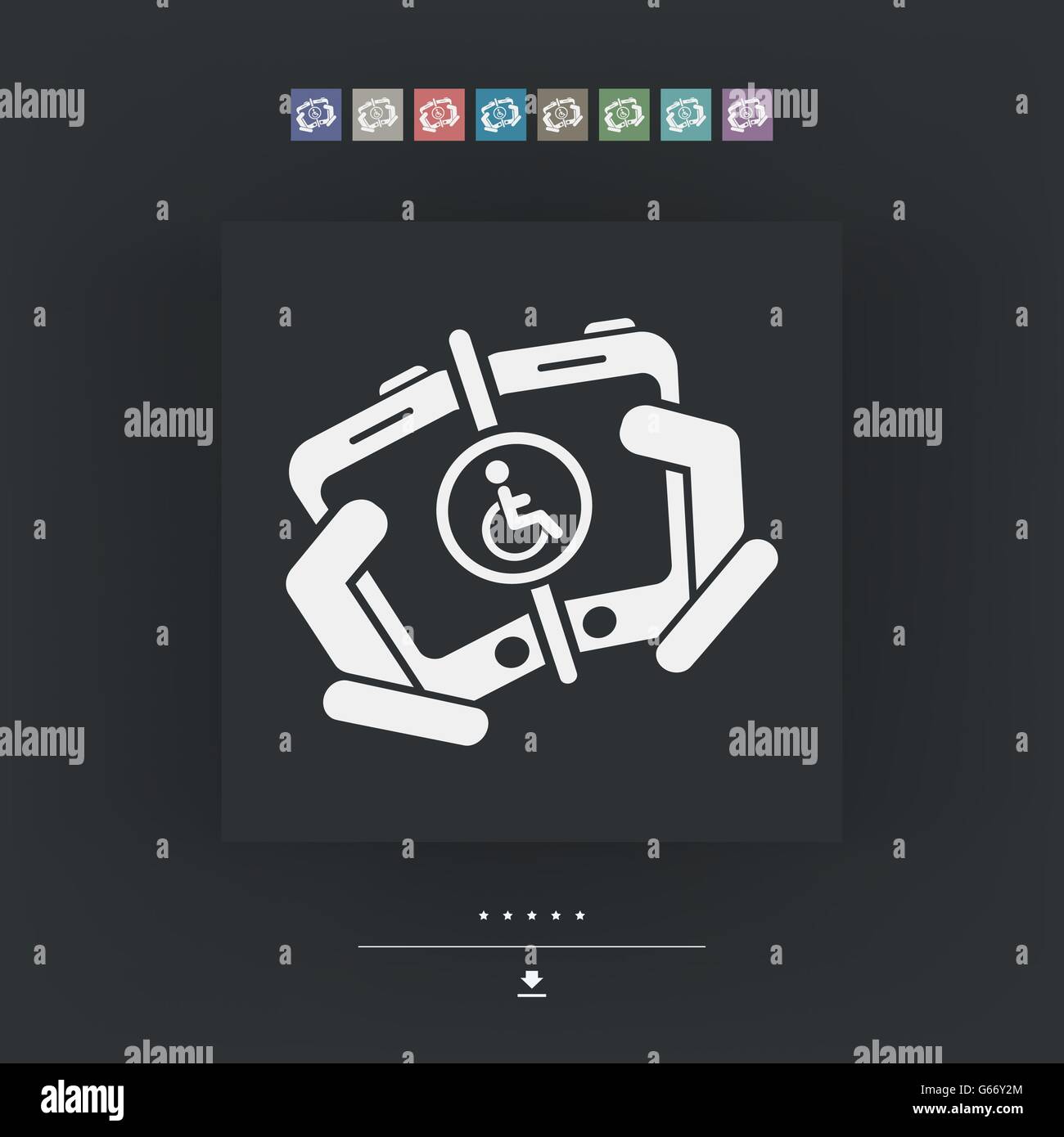 Disabled people connection Stock Vector Image & Art - Alamy