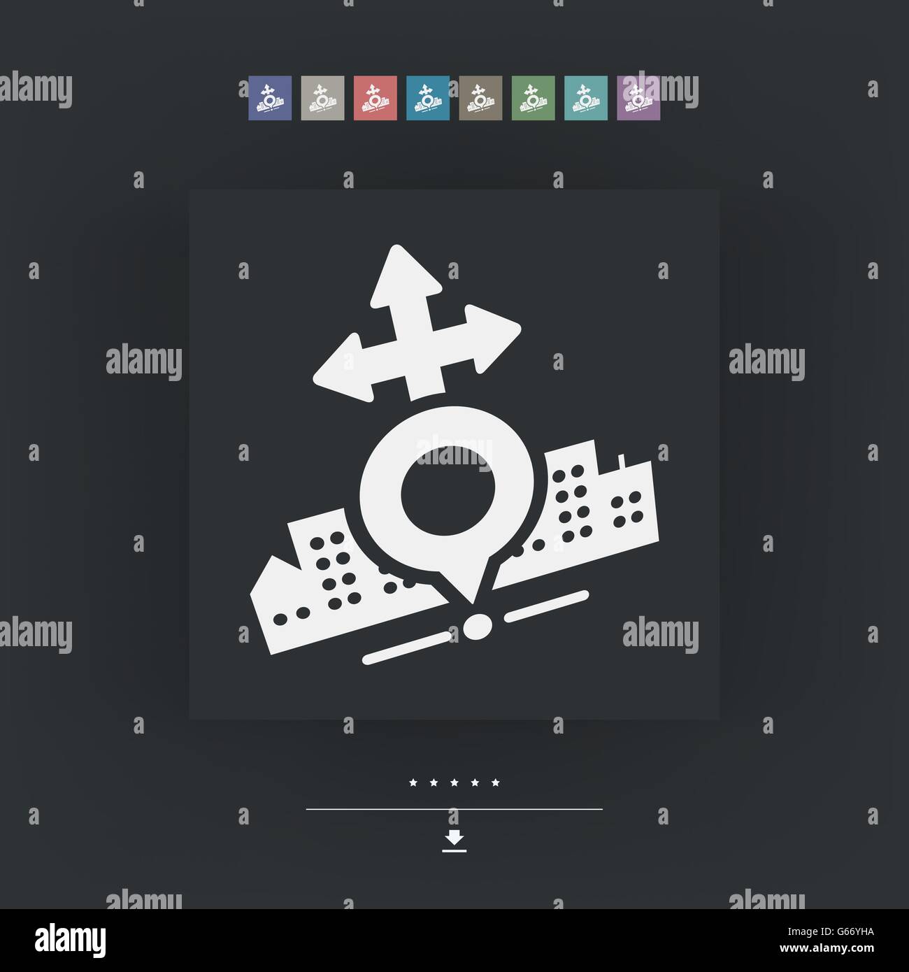 City map icon Stock Vector Image & Art - Alamy