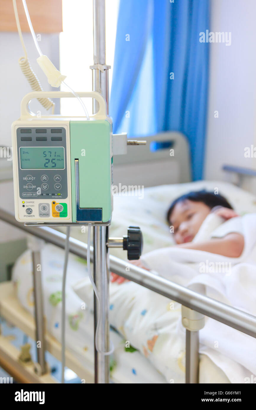 Intravenous saline drip child patient hi-res stock photography and ...