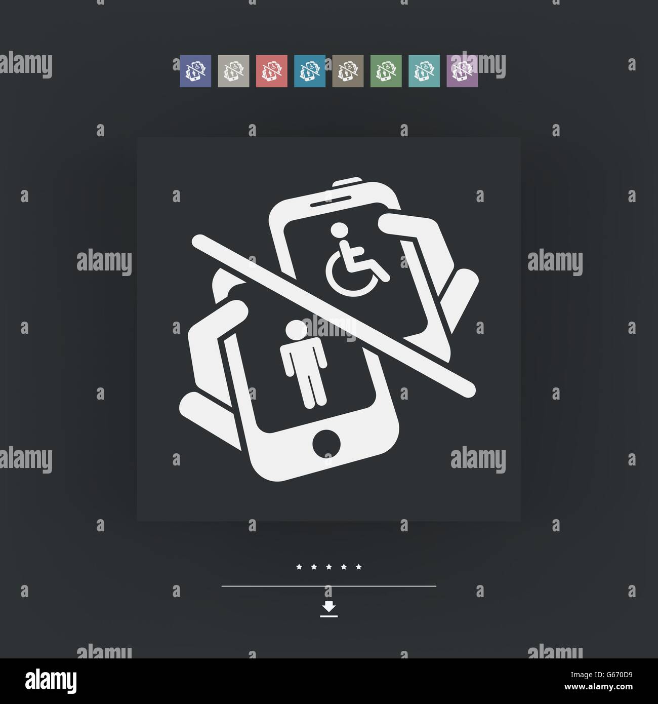 Emergency phone disabled handicapped Stock Vector Images - Alamy