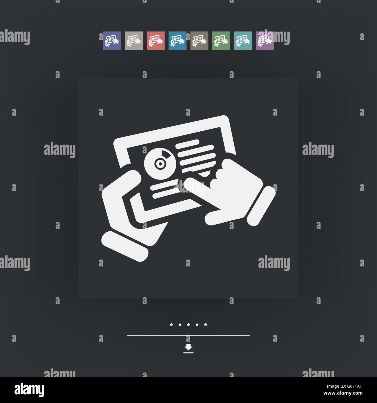Tablet application Stock Vector Images - Alamy