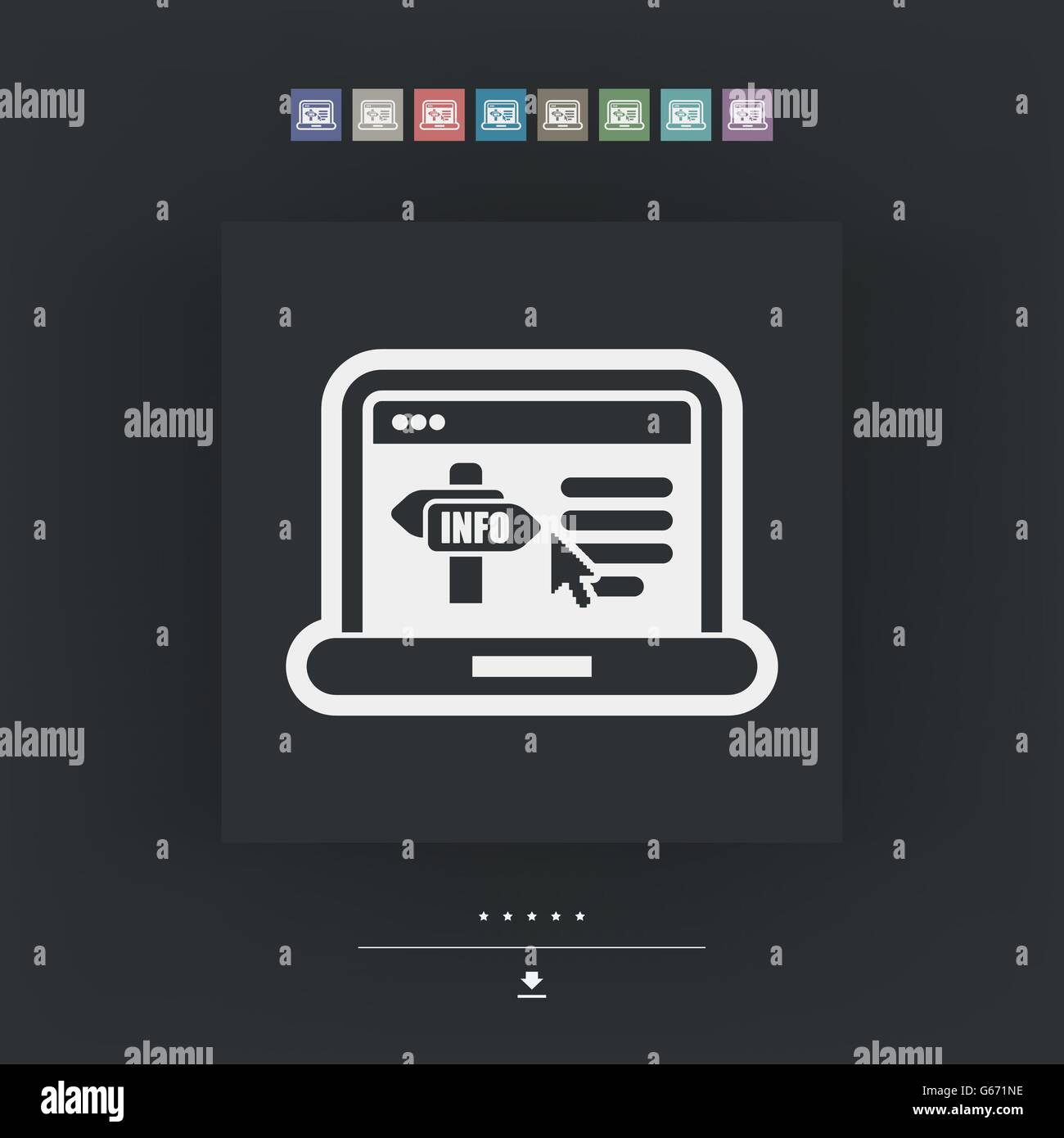 Info website icon Stock Vector Image & Art - Alamy