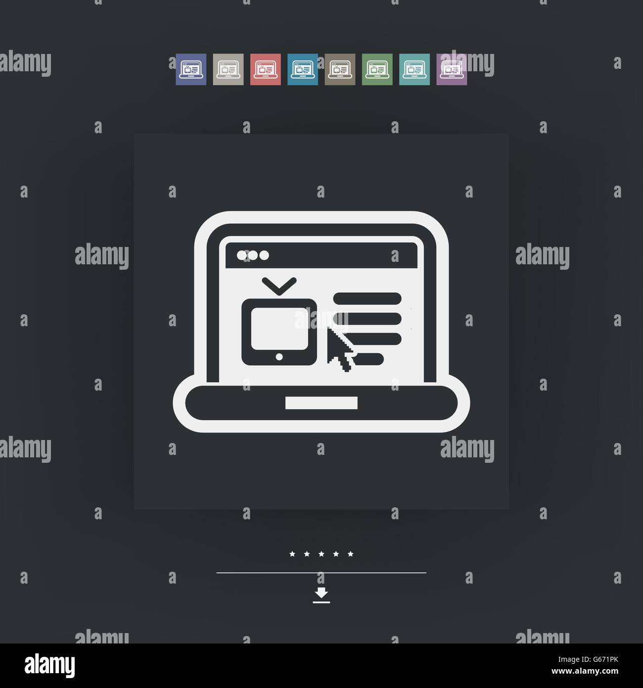 Web television Stock Vector Images - Alamy