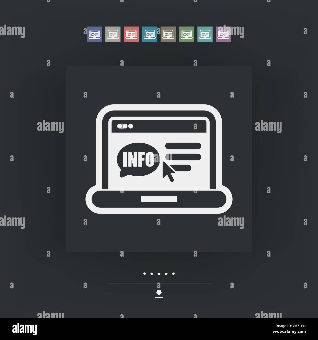 Website info icon Stock Vector Image & Art - Alamy