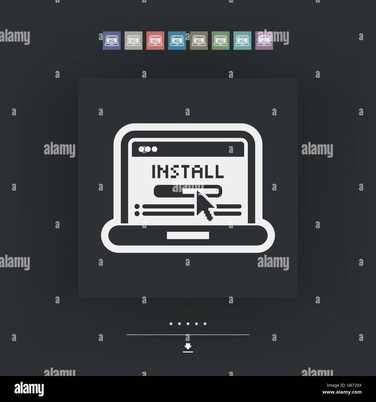 Install an upgrade Stock Vector Images - Alamy
