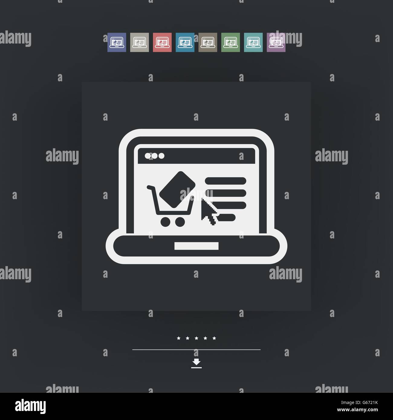 E-commerce website icon Stock Vector Image & Art - Alamy