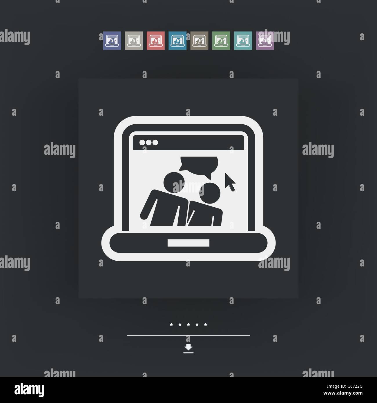 Web chat icon Stock Vector Image & Art - Alamy