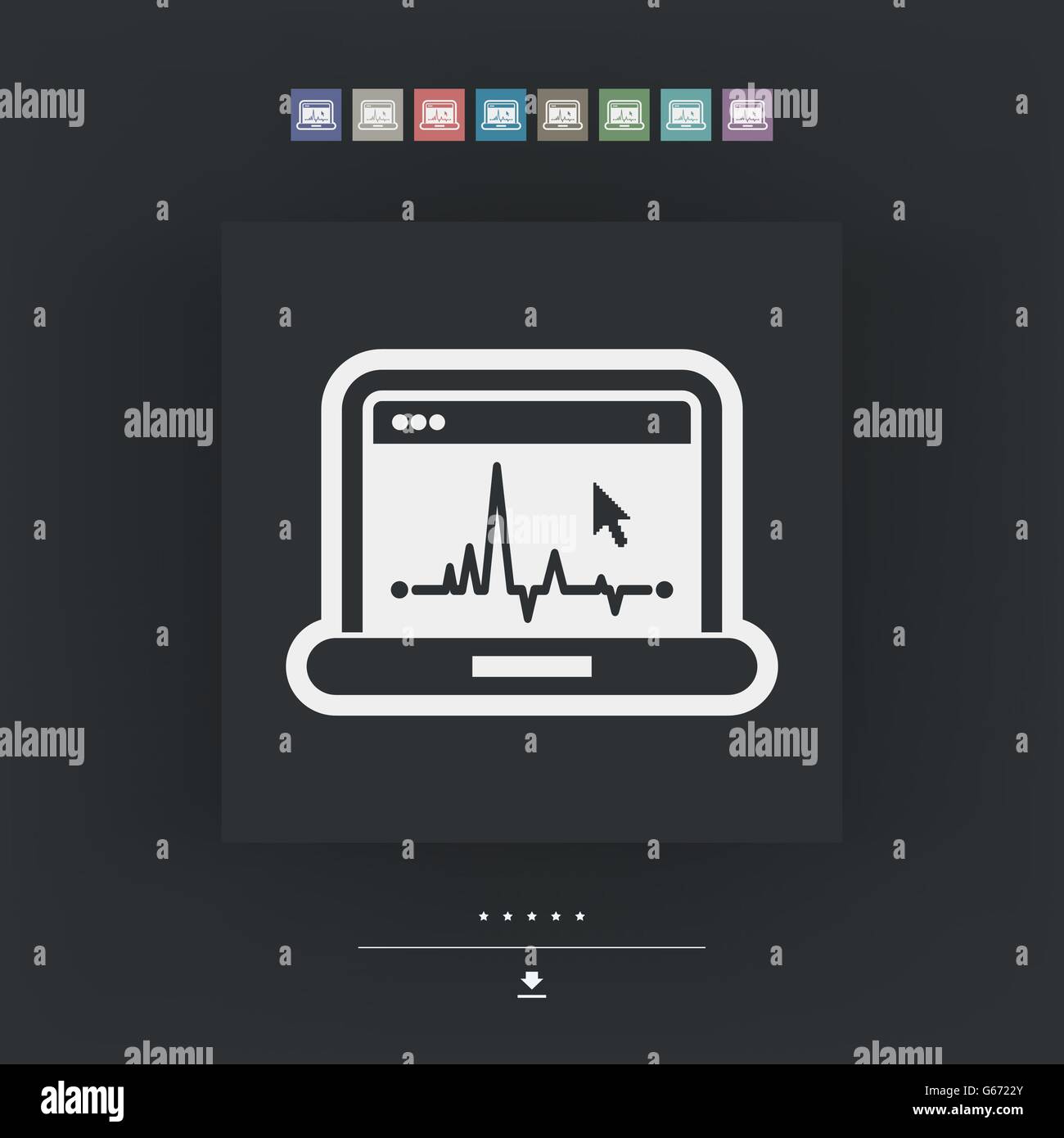 EKG on computer screen Stock Vector Image & Art - Alamy