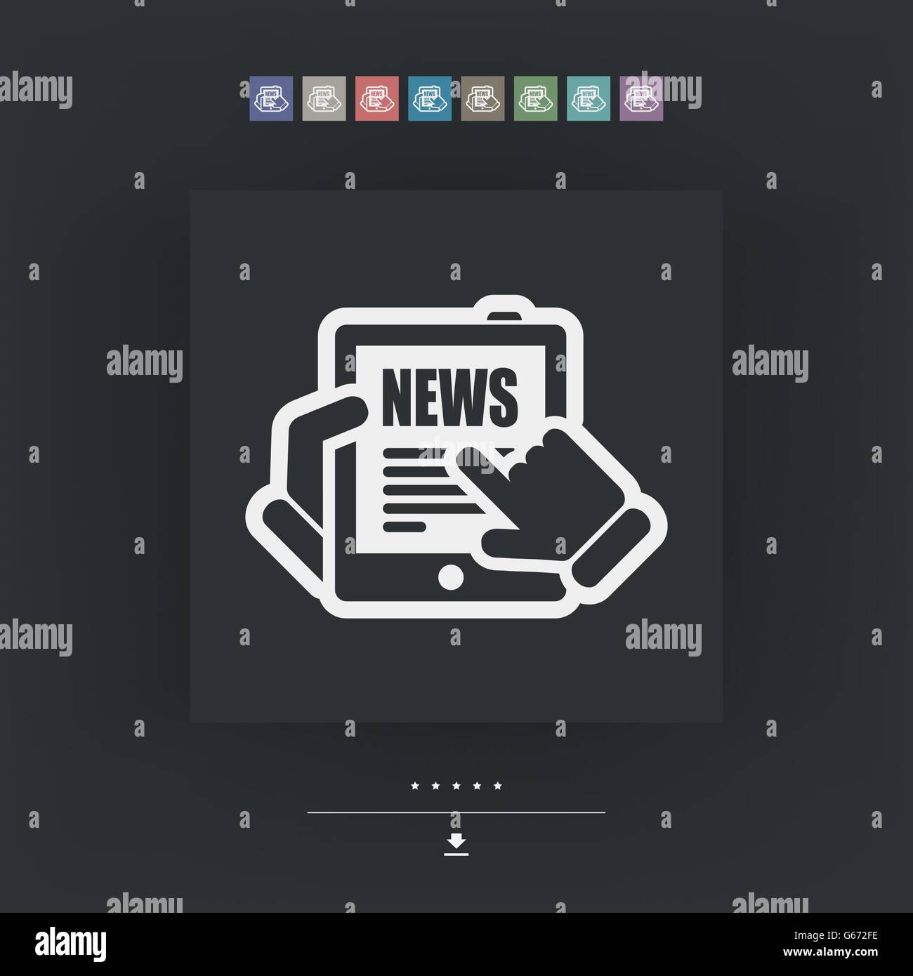 Web journal icon Stock Vector Image & Art - Alamy