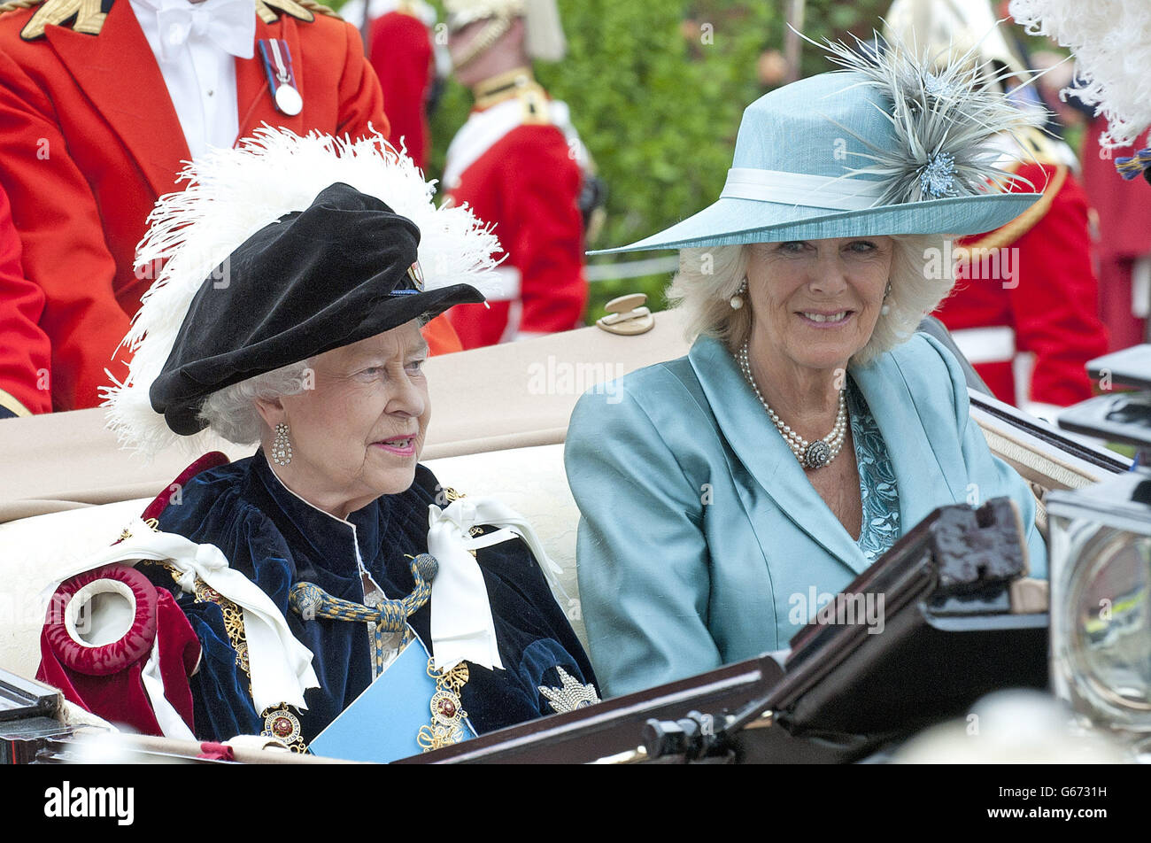 Royal Garter procession Stock Photo - Alamy