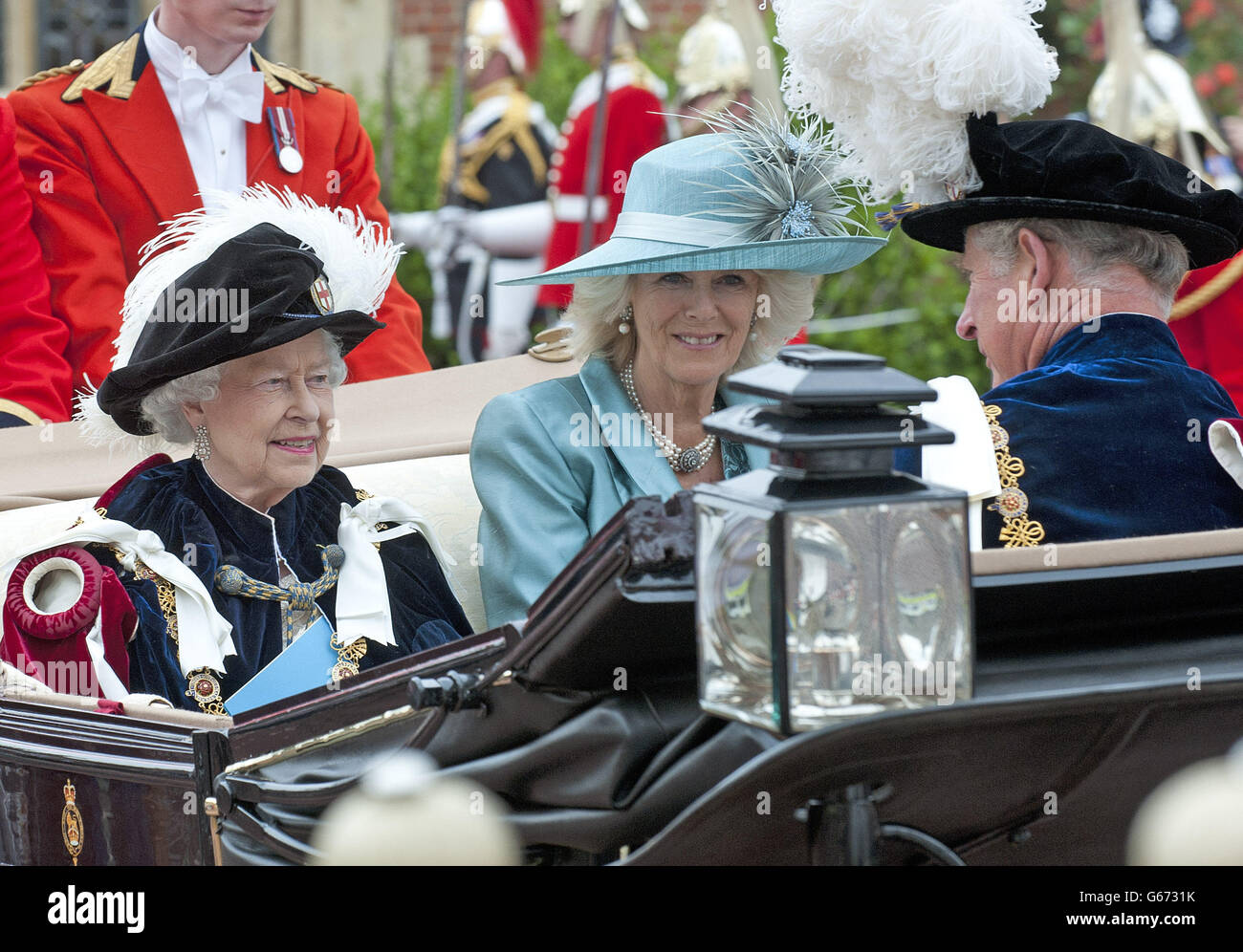 Royal Garter procession Stock Photo - Alamy