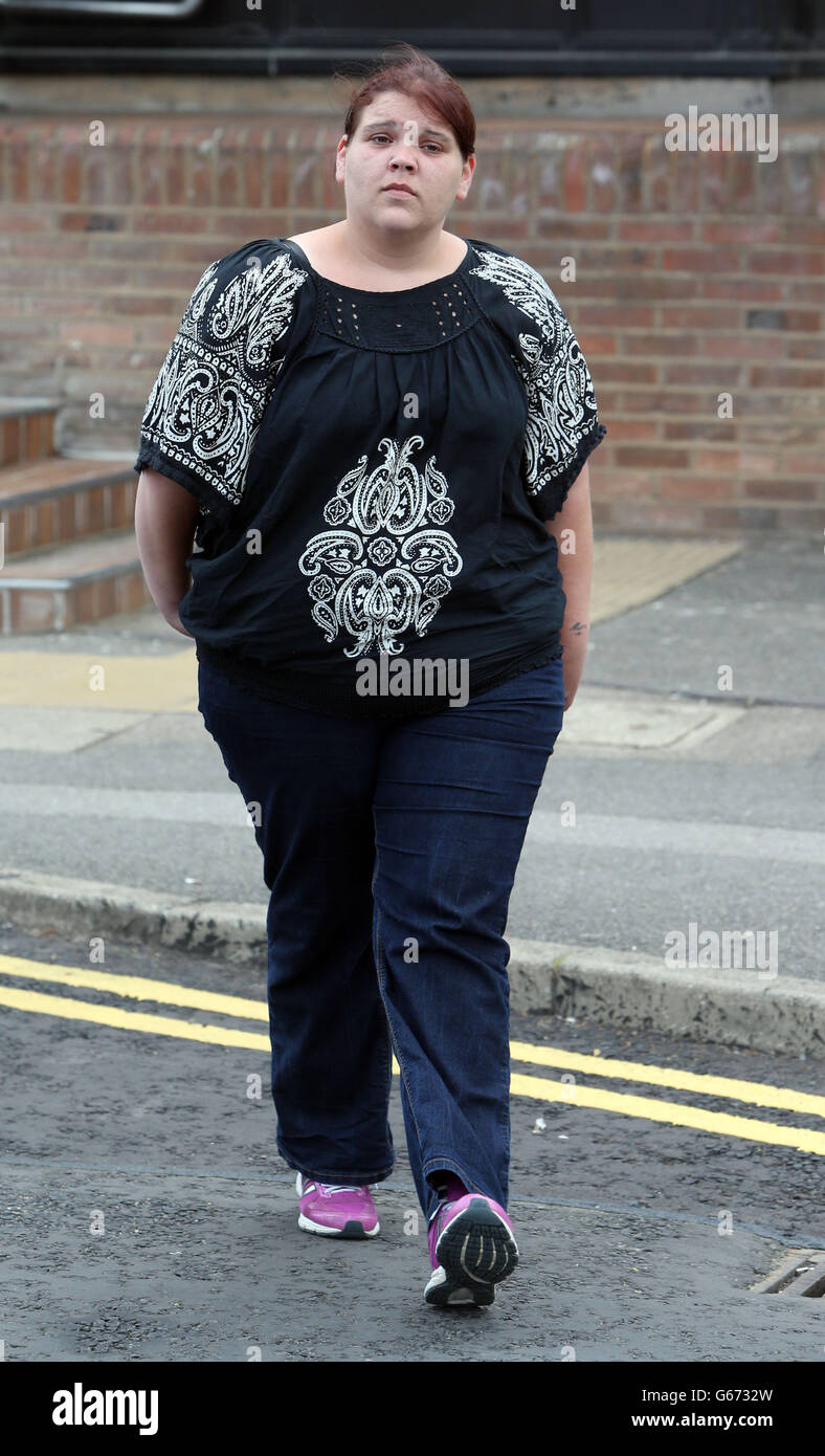 Lisa elliott outside the crown court in guildford hi-res stock ...