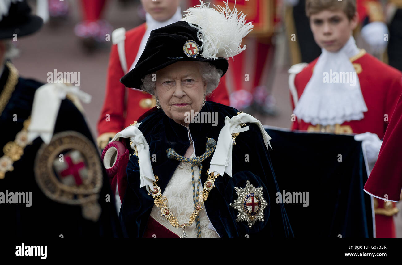 Royal Garter procession Stock Photo - Alamy