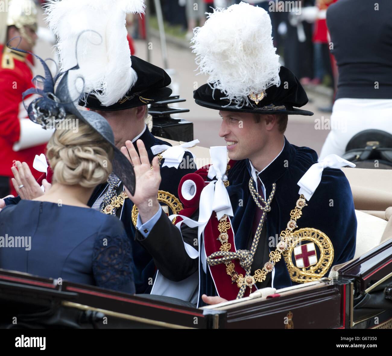 Royal Garter procession Stock Photo - Alamy