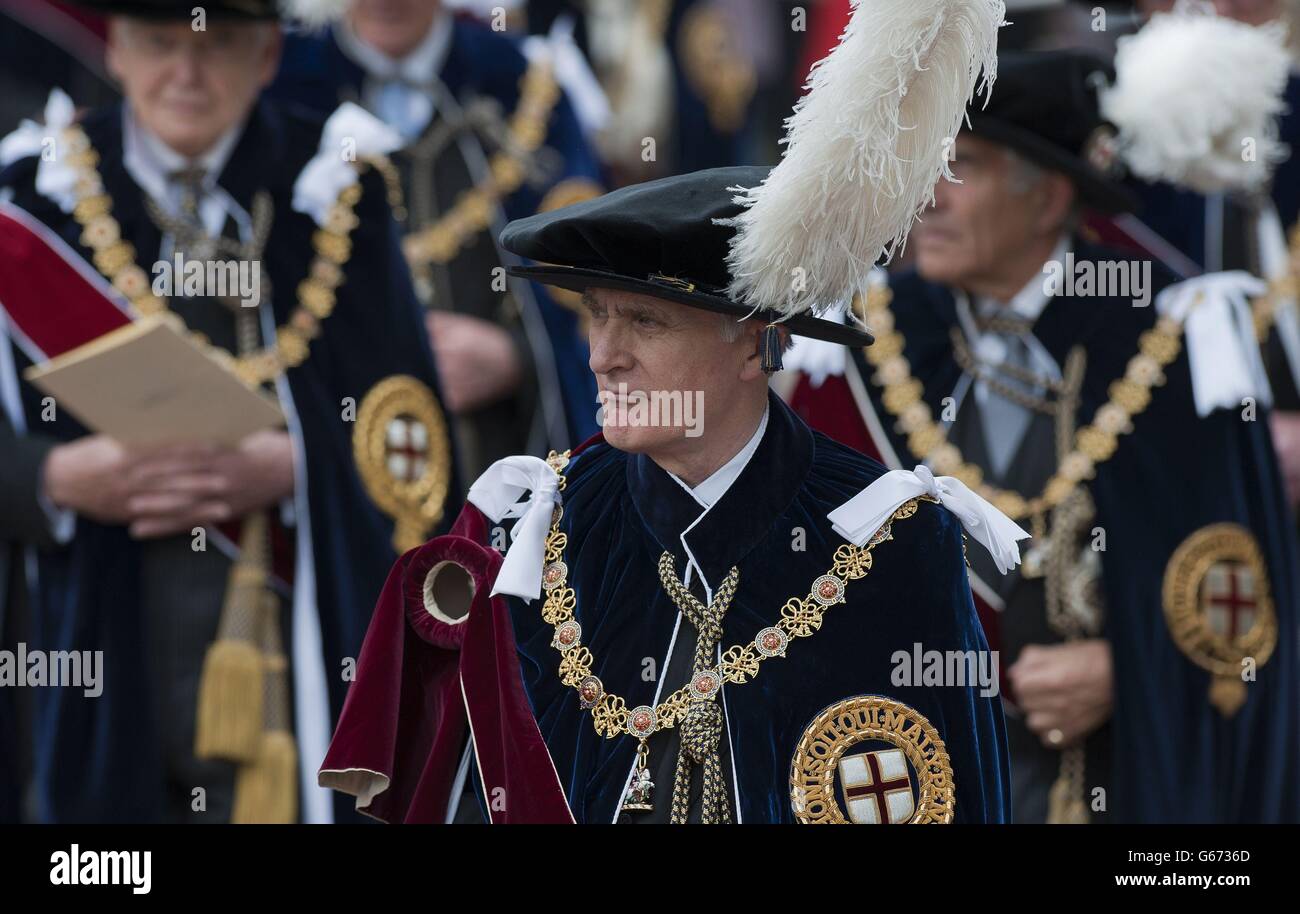 Royal Garter procession Stock Photo - Alamy