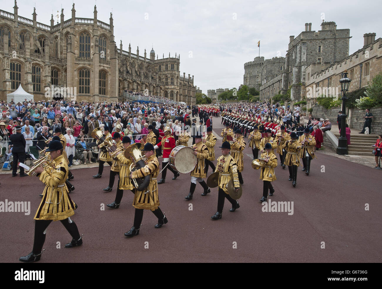 Royal Garter procession Stock Photo - Alamy