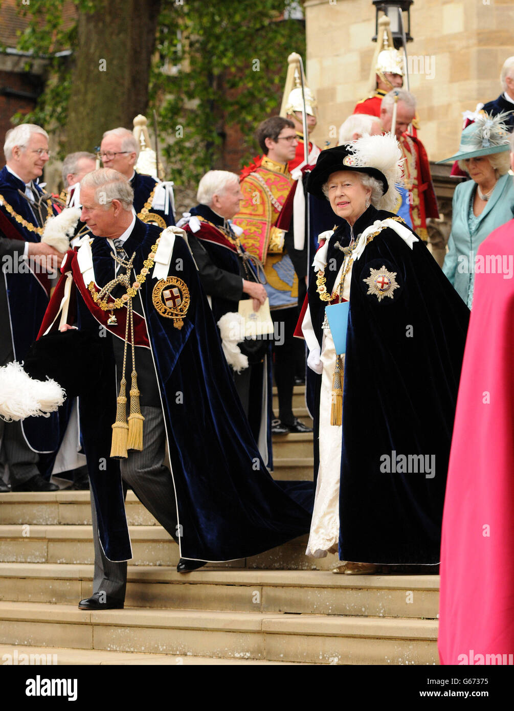 Royal Garter procession Stock Photo - Alamy