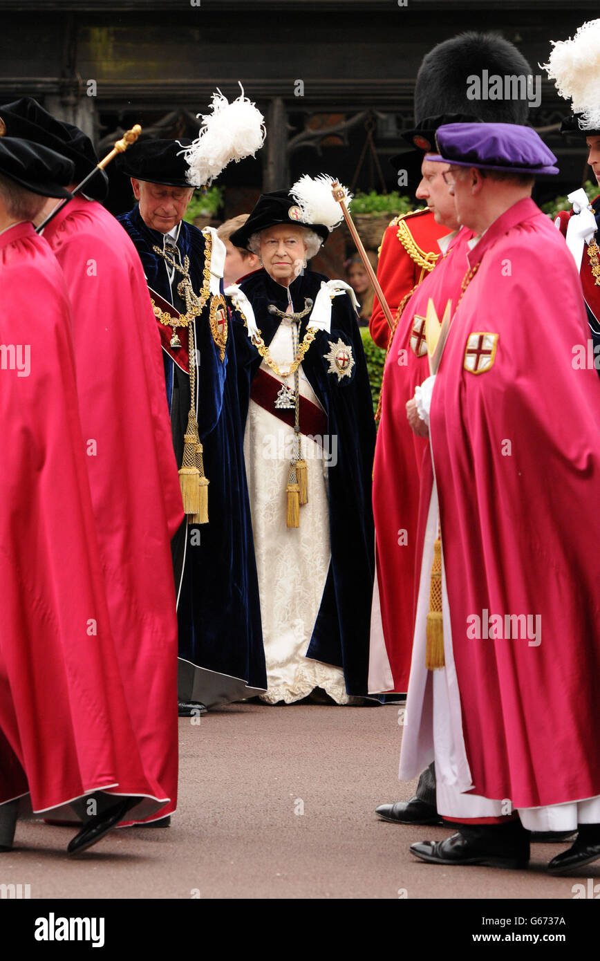 Royal Garter procession Stock Photo - Alamy