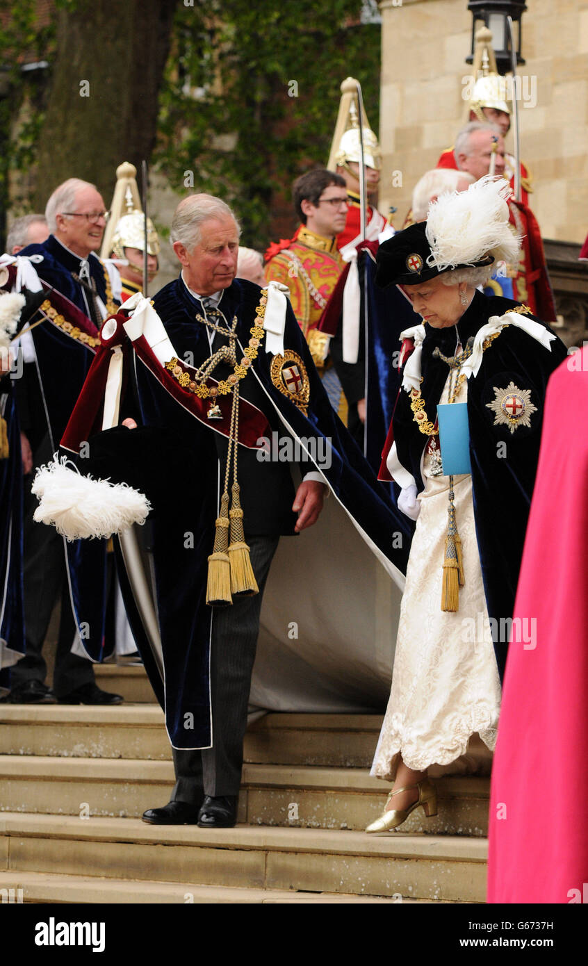 Royal Garter procession Stock Photo - Alamy