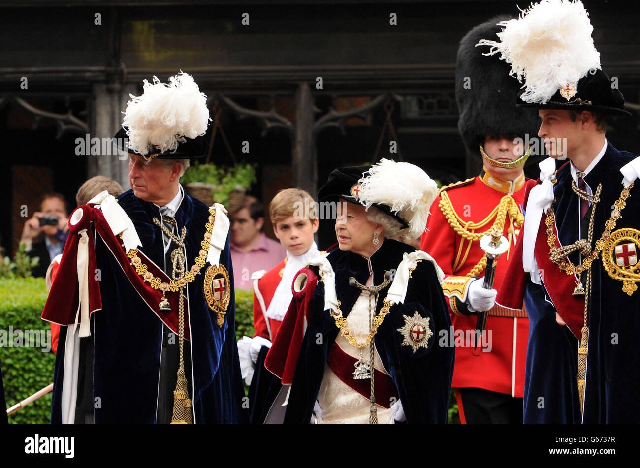 Royal Garter procession Stock Photo - Alamy