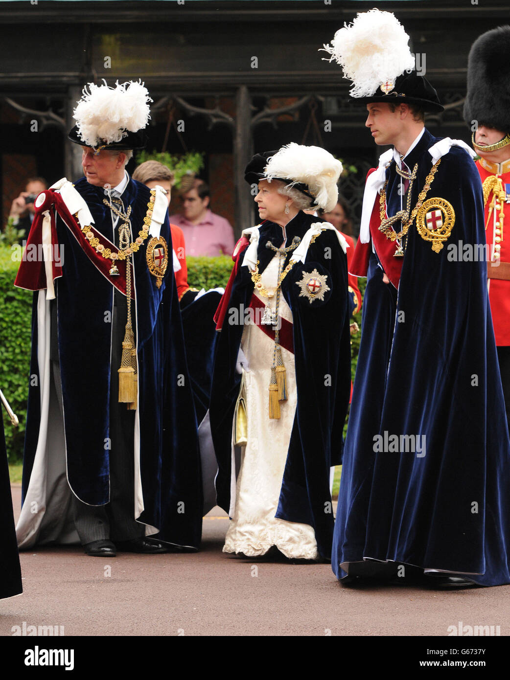 Royal Garter procession Stock Photo - Alamy