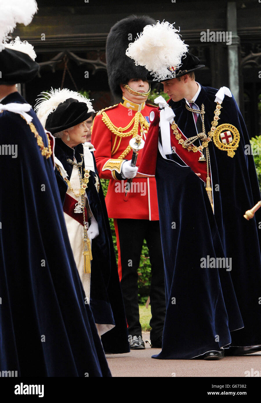 Royal Garter procession Stock Photo - Alamy