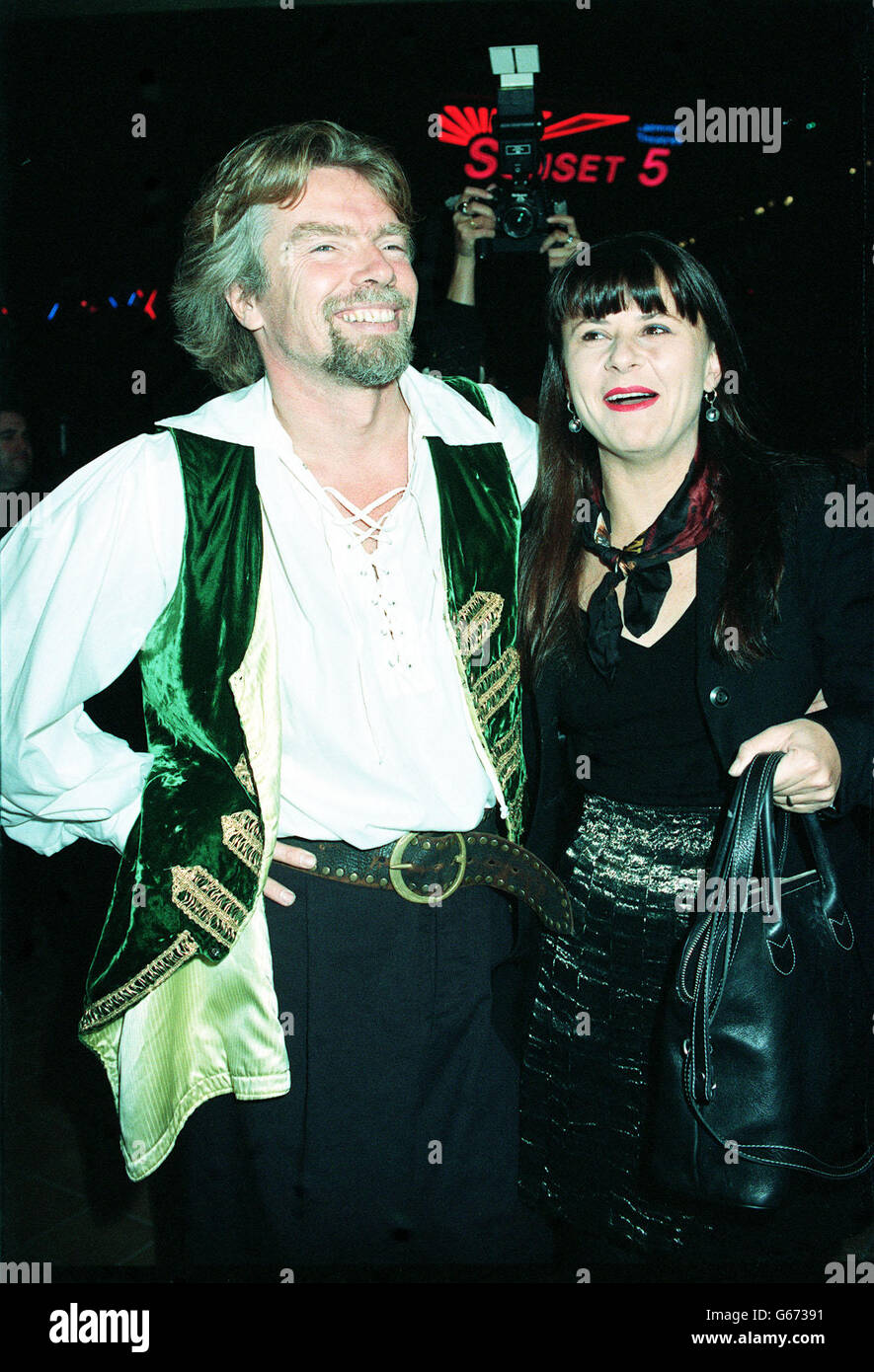 Richard Branson and Tracey Ulman Stock Photo - Alamy