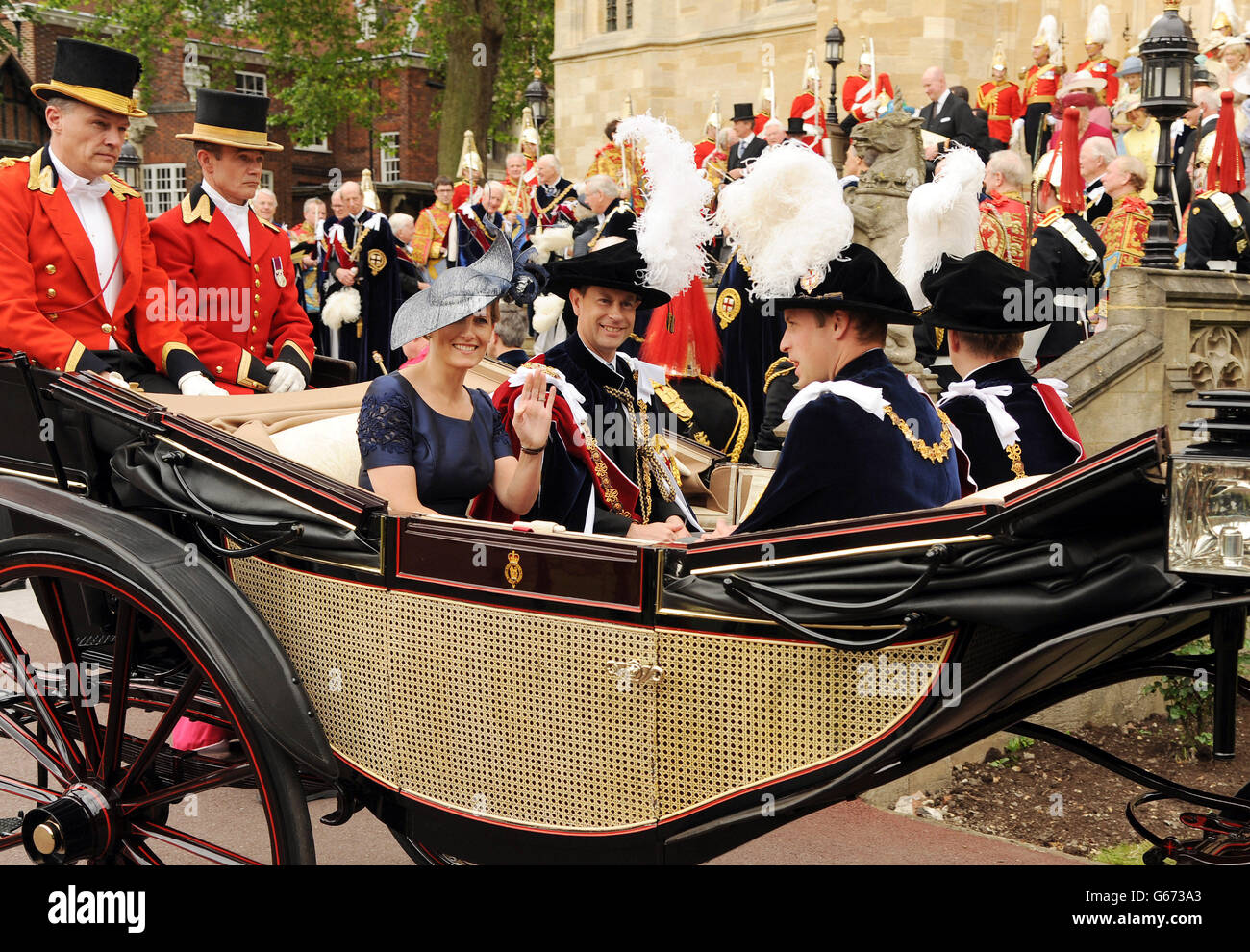 Royal Garter procession Stock Photo - Alamy