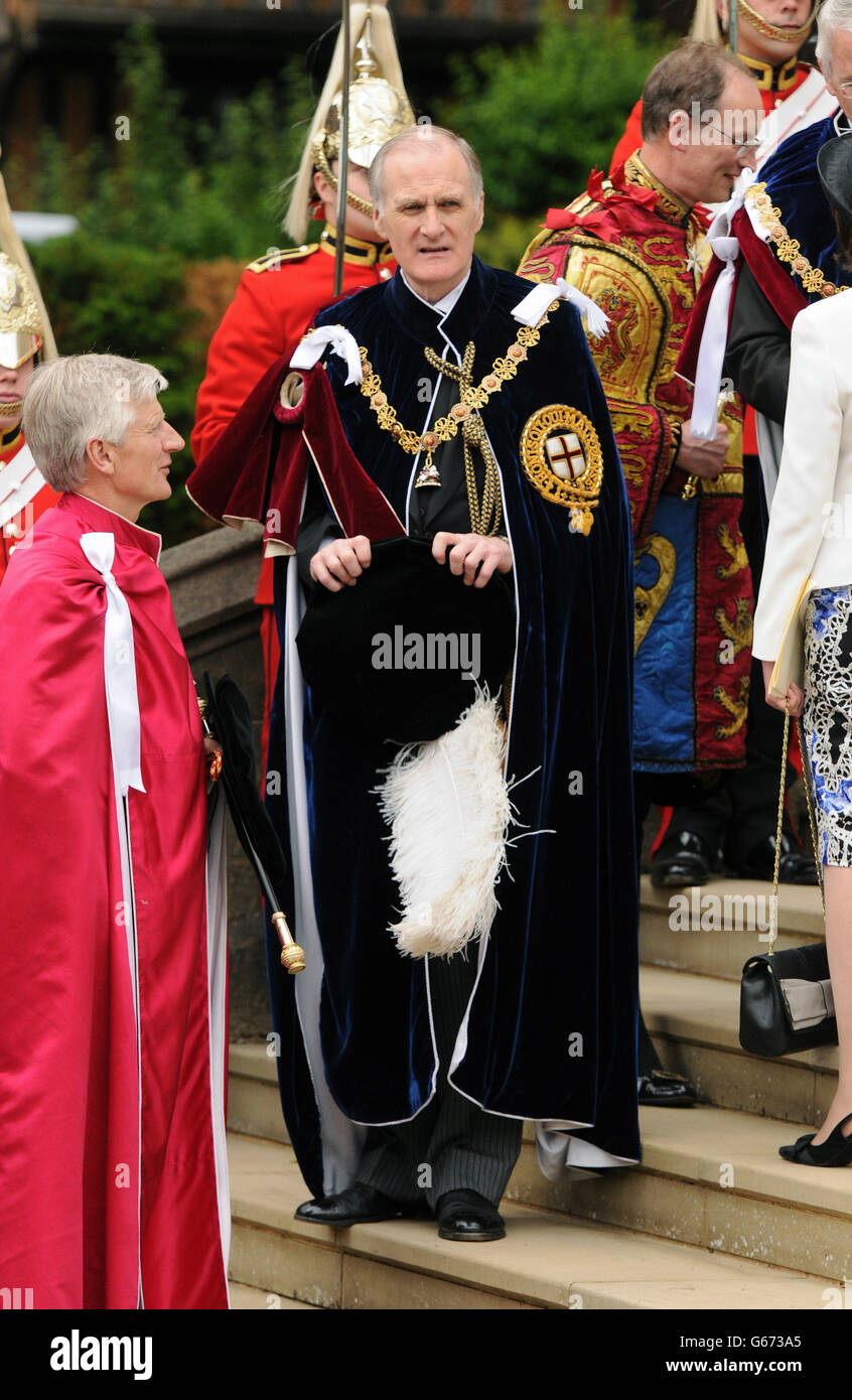 Royal Garter procession Stock Photo - Alamy