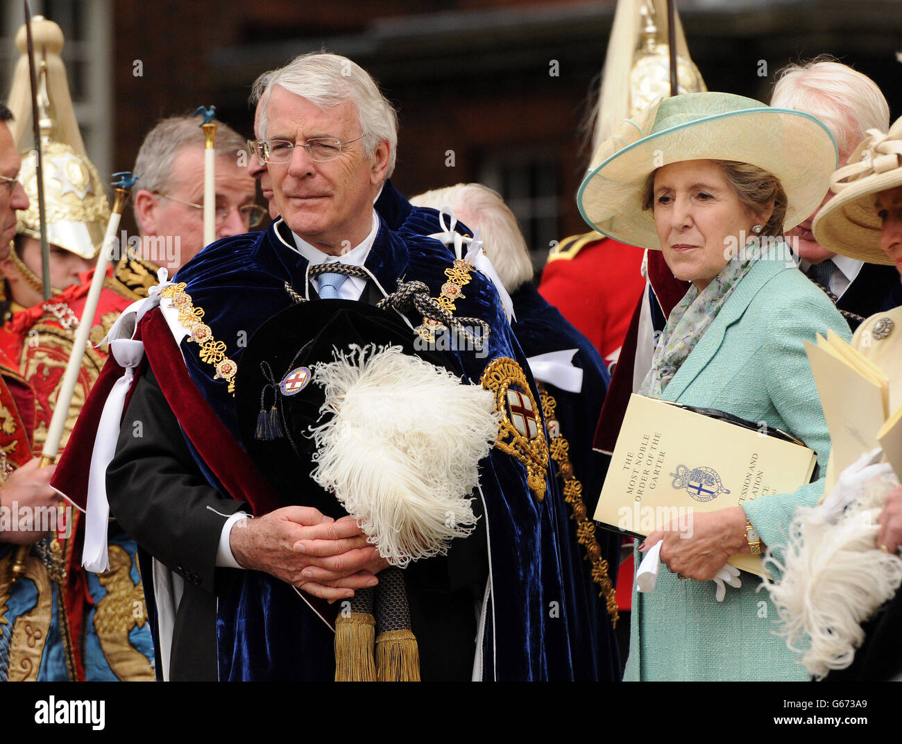 Royal Garter procession Stock Photo - Alamy