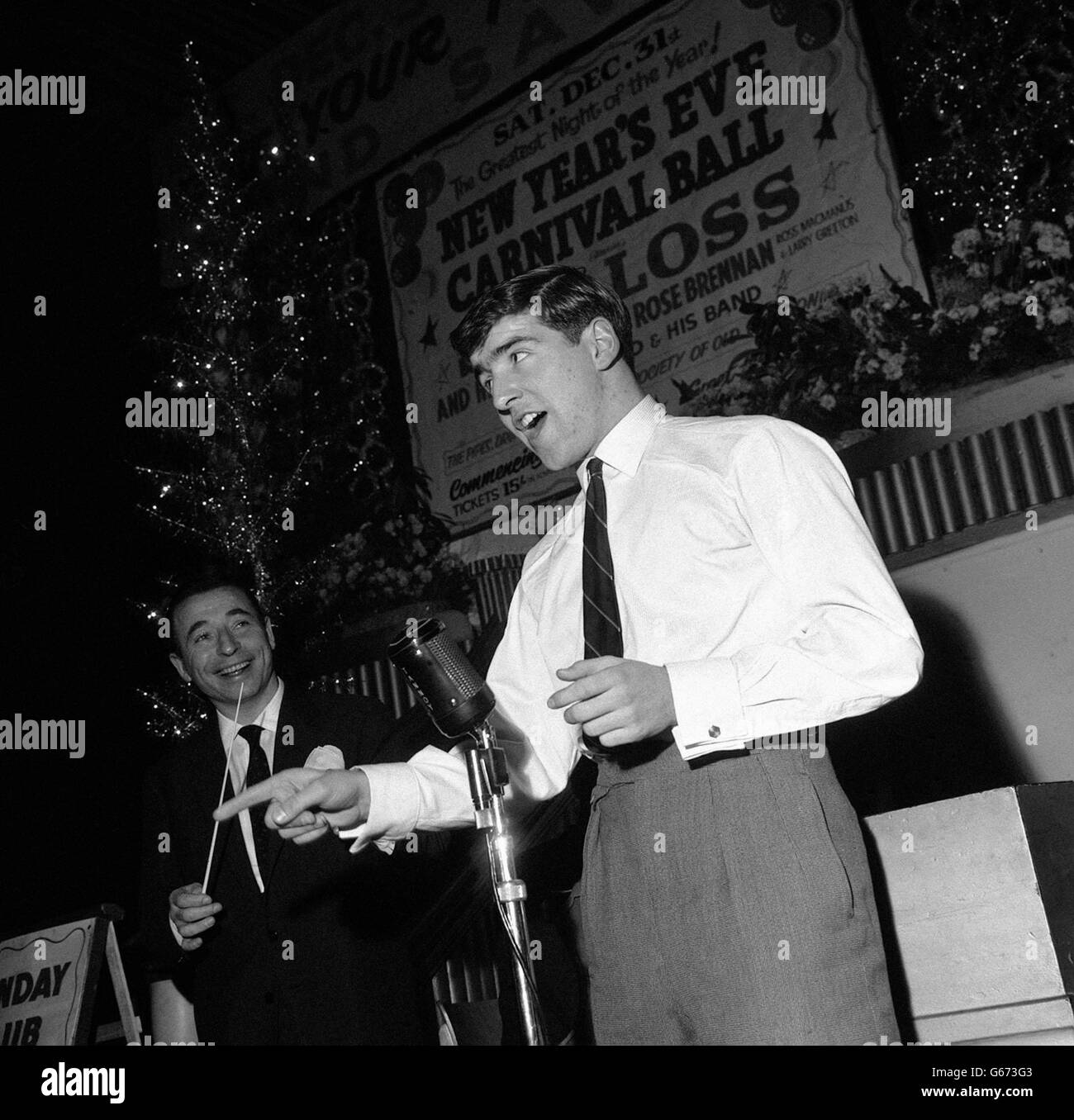 Chelsea half-back Terry Venables, 17, prepares for his debut as a ...