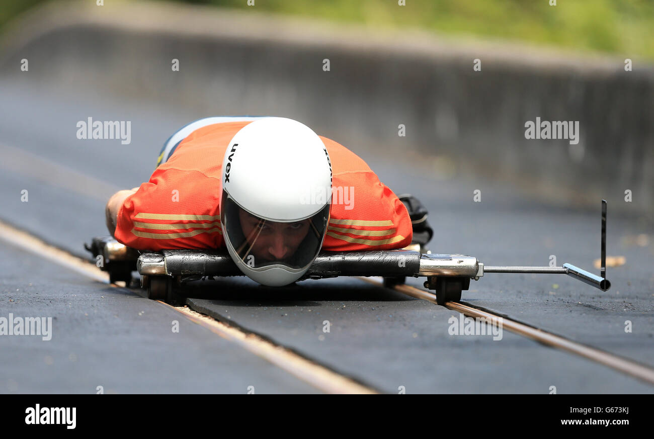 Skeleton - Team GB Media Day - Bath University Stock Photo - Alamy