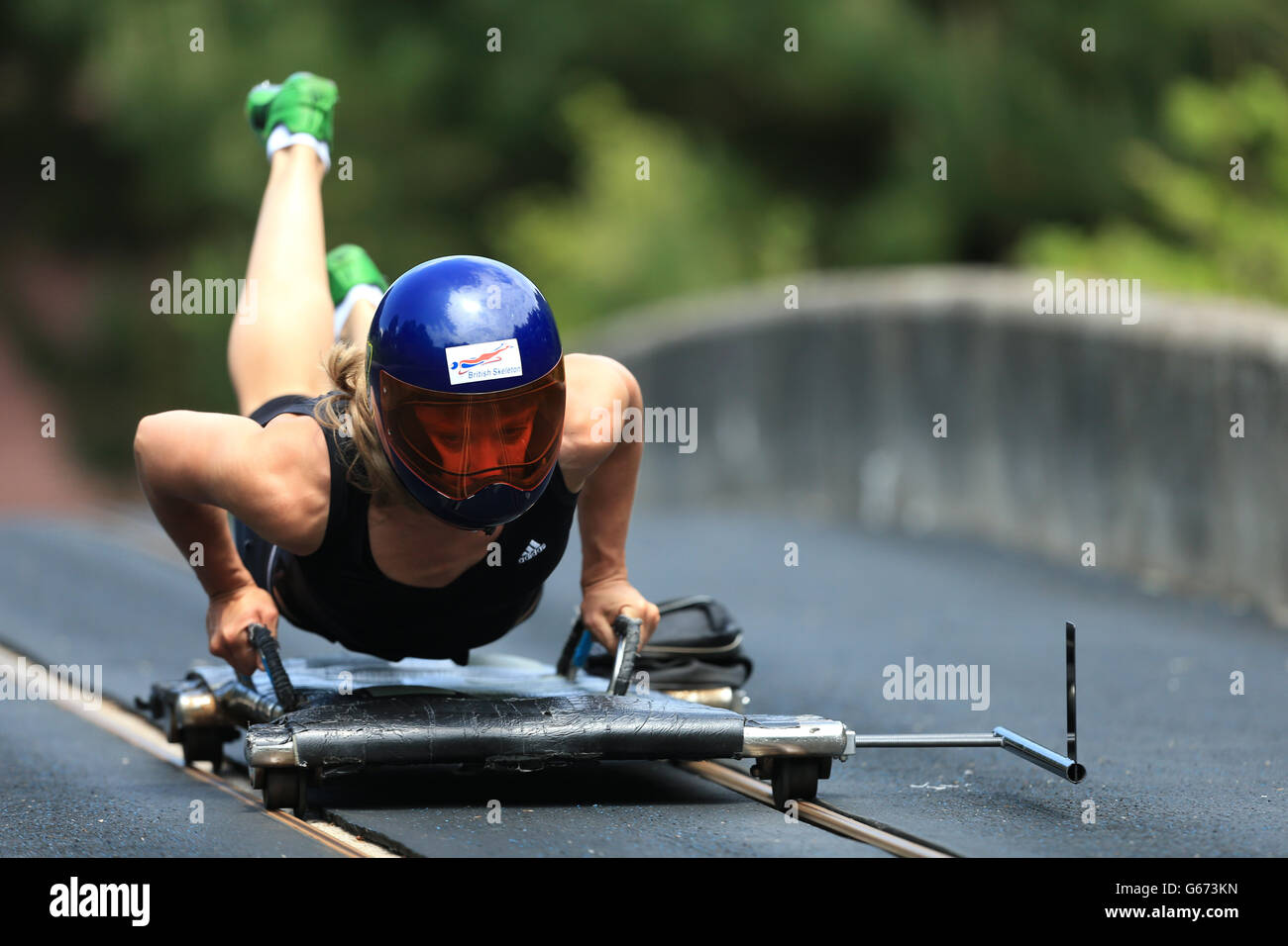Skeleton - Team GB Media Day - Bath University. Donna Creighton during ...