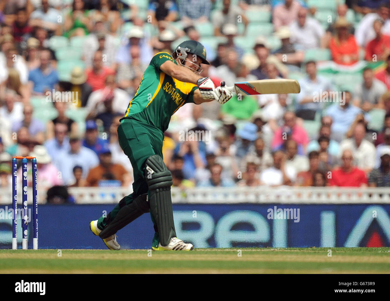 South Africa's David Miller bats during the ICC Champions Trophy, Semi ...