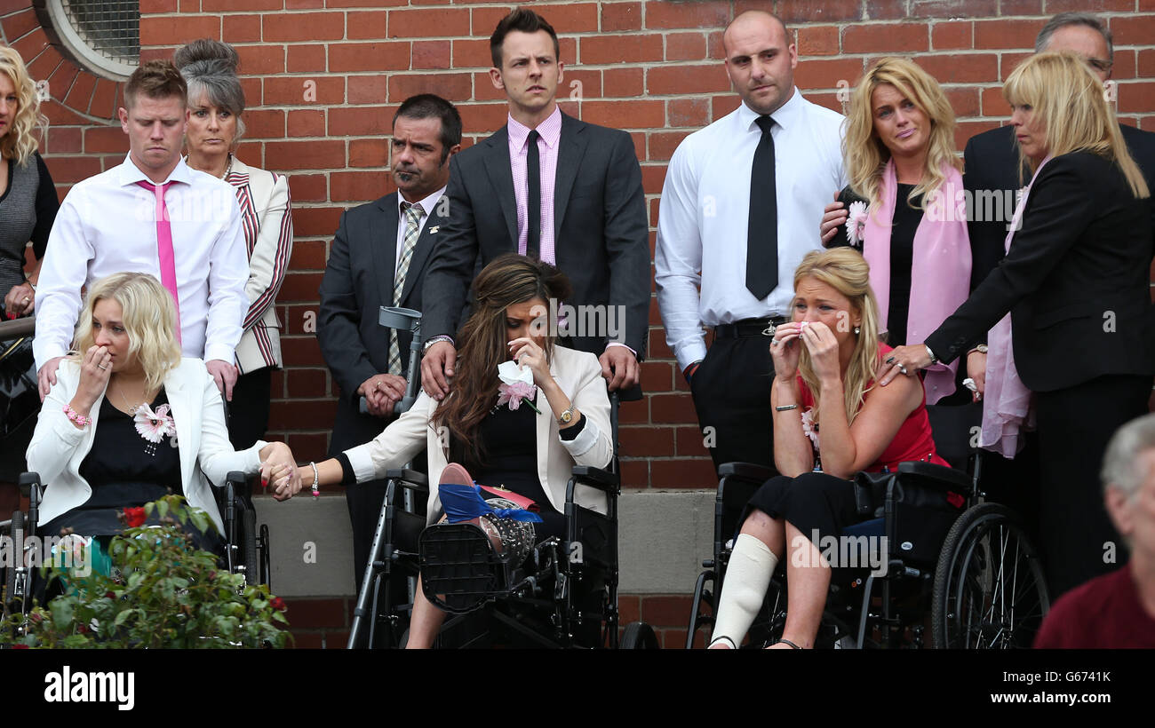 Mourners attend the funeral of beth jones hi-res stock photography and ...