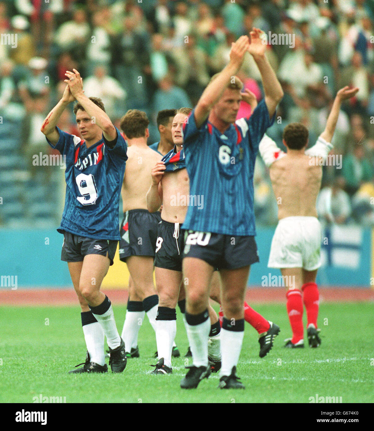 Soccer - Euro 92 Sweden - Group 1 - England v France - Malmo Stadion ...
