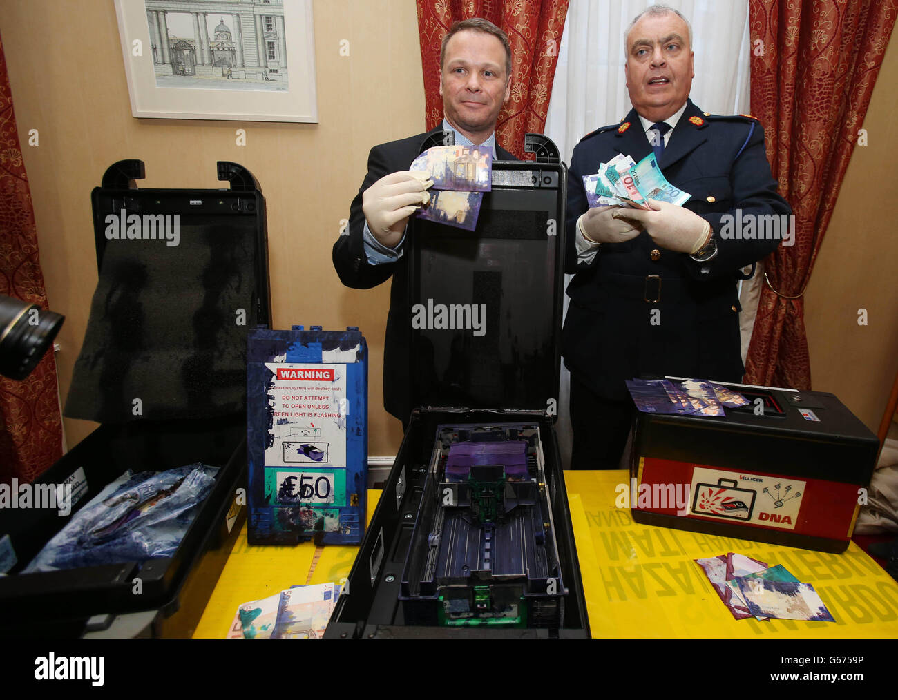 Assistant Garda Comissioner Derek Byrne and Keith Gross from the Irish ...