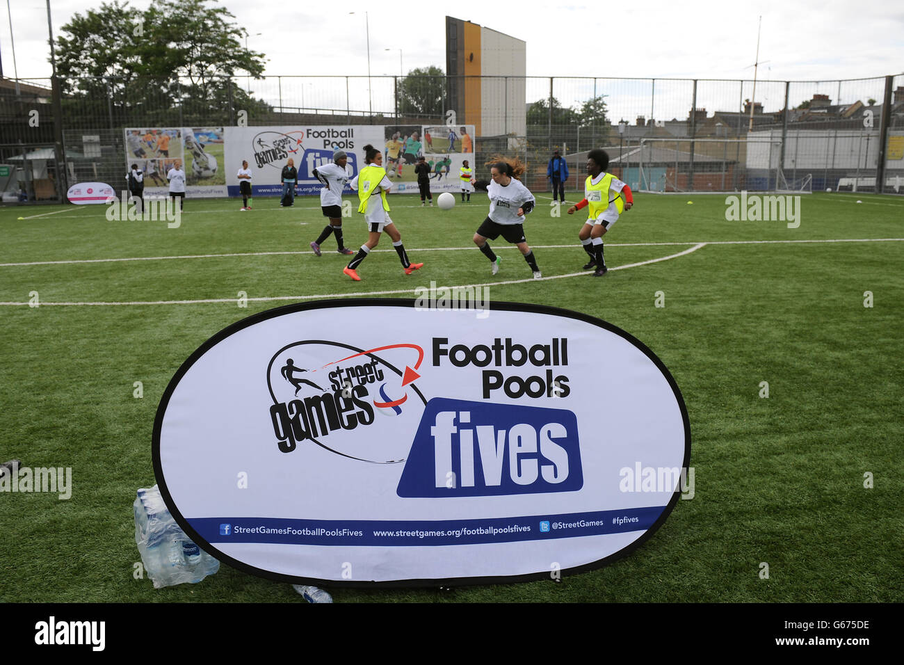 Sport - StreetGames Football Pools Fives - London. Young women take ...