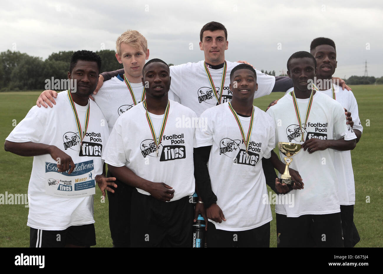 Sport - StreetGames Football Pools Fives - London Stock Photo - Alamy