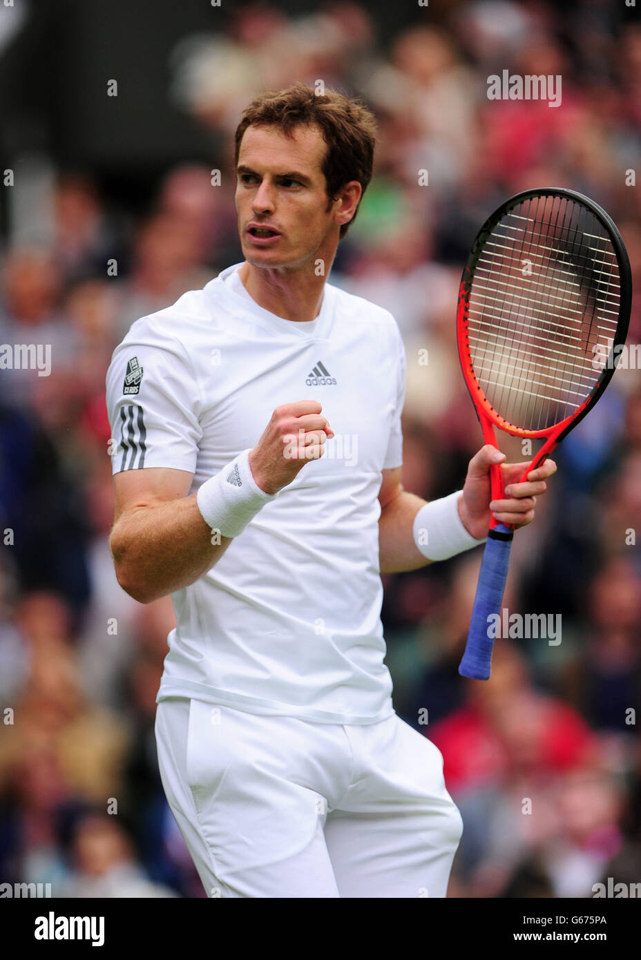 Great Britain's Andy Murray celebrates defeating Germany's Benjamin ...