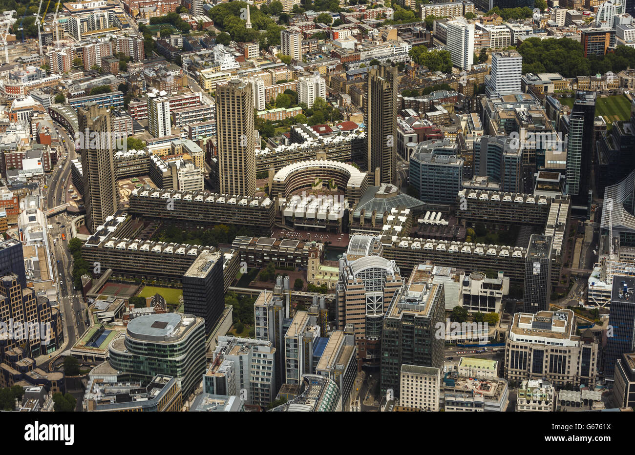 The barbican centre aerial hi-res stock photography and images - Alamy