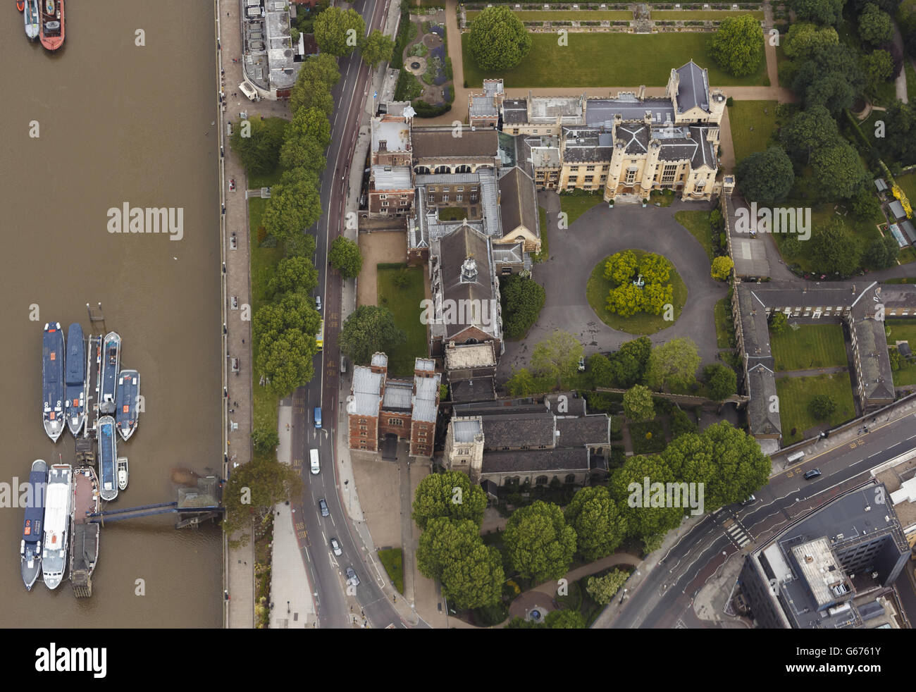 An aerial view of lambeth palace in london hi-res stock photography and ...