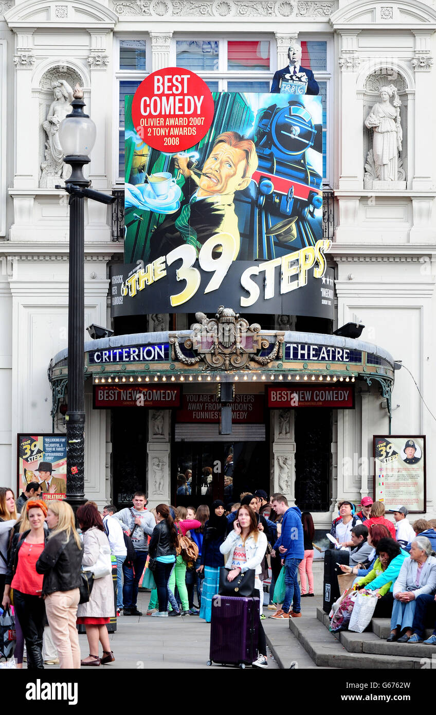 Theatre stock, London. A general view of Criterion Theatre, in London ...