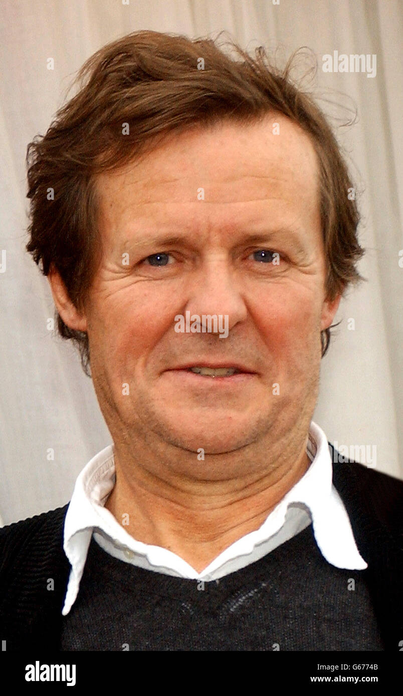 Scriptwriter Sir David Hare poses for the media during a news ...