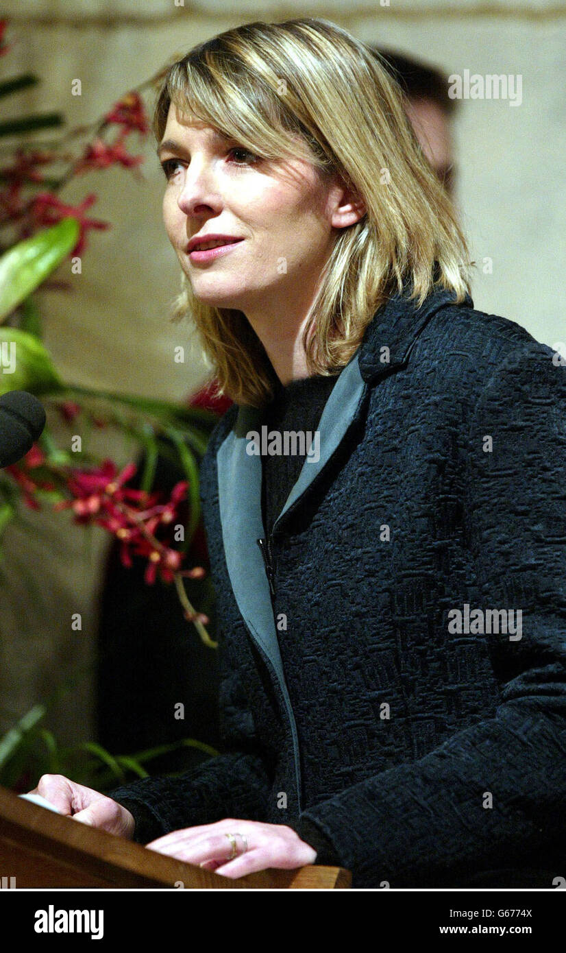 British actress Jemma Redgrave reads a lesson during a Service of ...