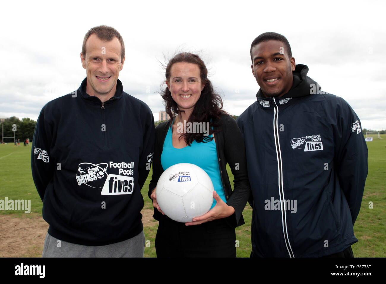 Steve Claridge (left) and Leeds United's Dominic Poleon (right) support ...
