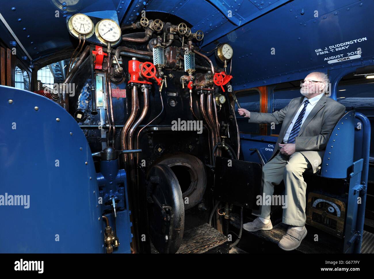 75th anniversary of Mallard record Stock Photo - Alamy